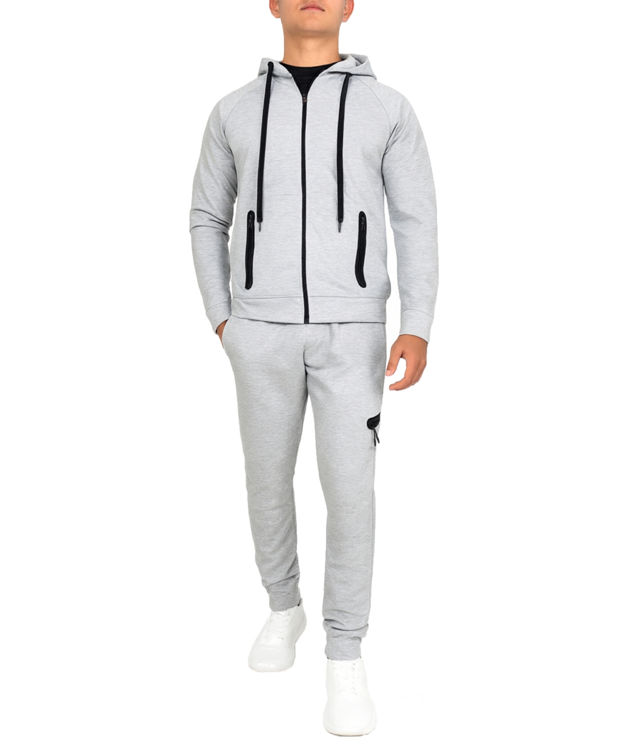 Click here for Blu Rock Mens Slim-Fit Tech Fleece Hoodie and Jogg... prices
