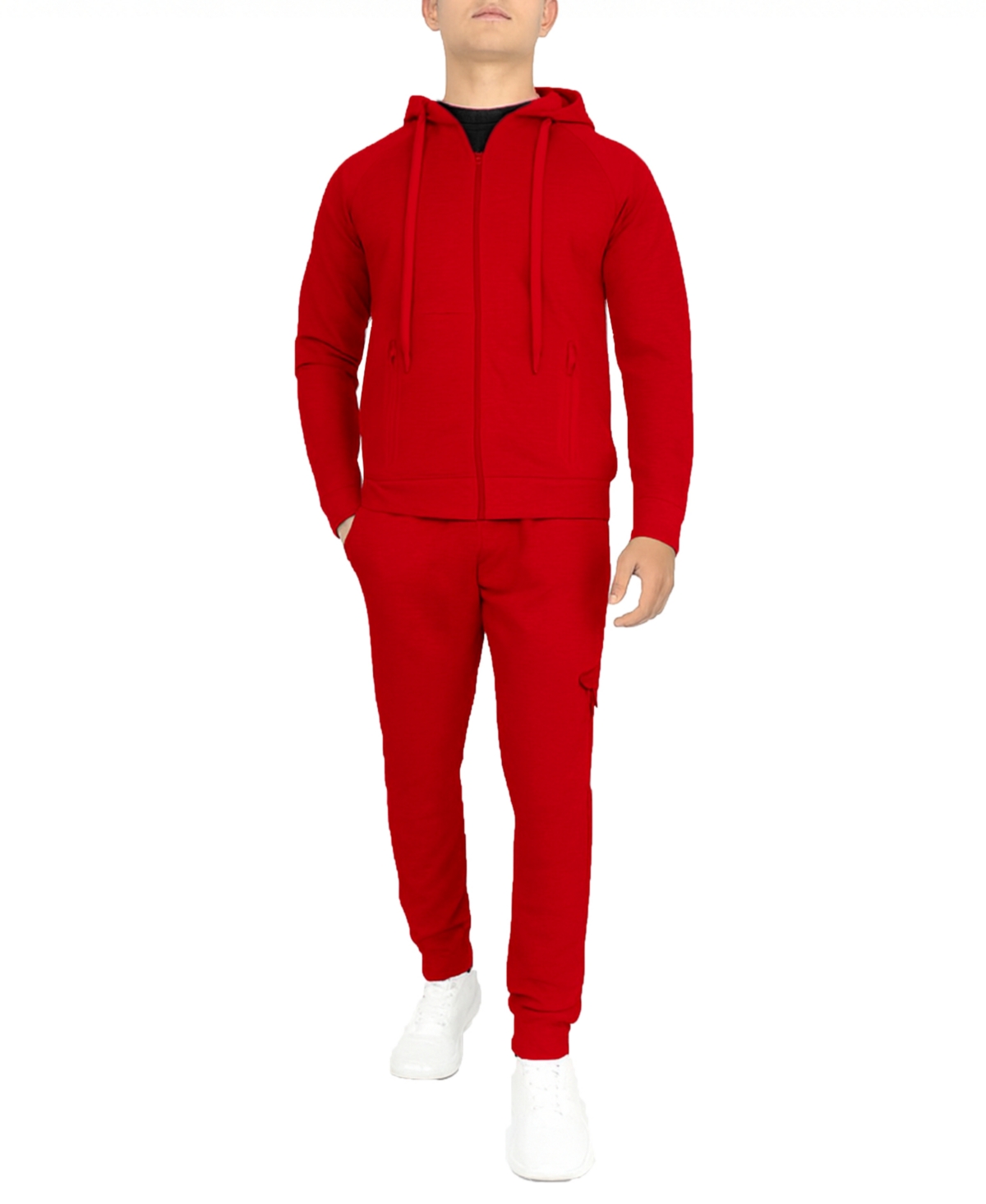 Click here for Blu Rock Mens Slim-Fit Tech Fleece Hoodie and Jogg... prices