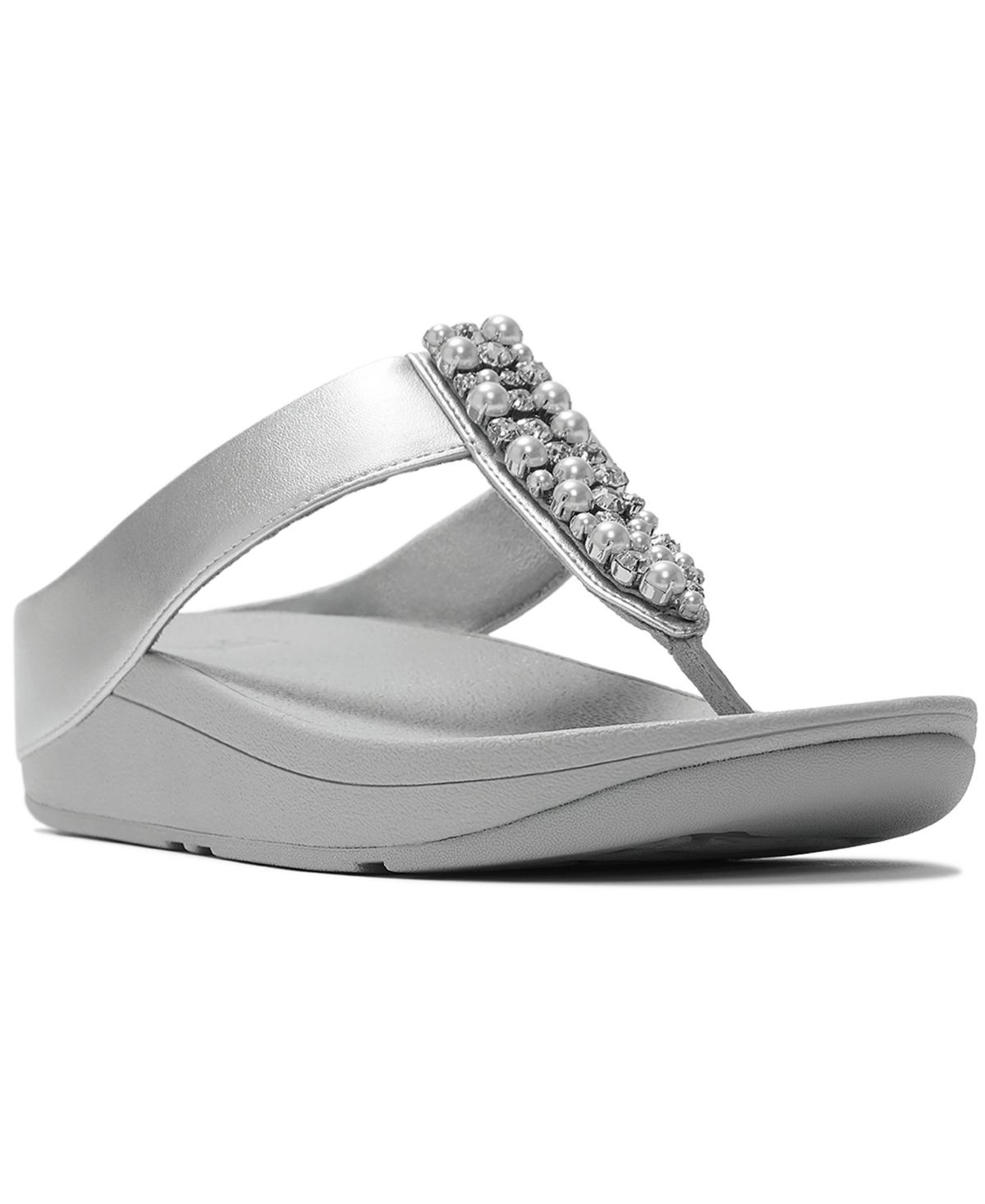 Click here for FitFlop Womens Fino Imitation Pearls and Crystal T... prices