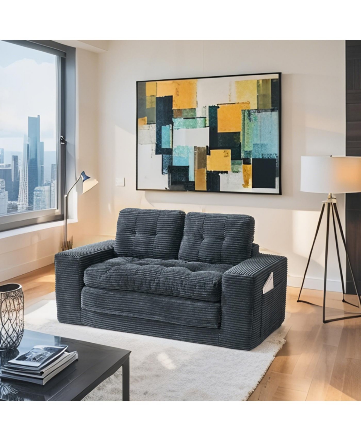 Click here for Streamdale Furniture Loveseat Sofa Bed with Memory... prices