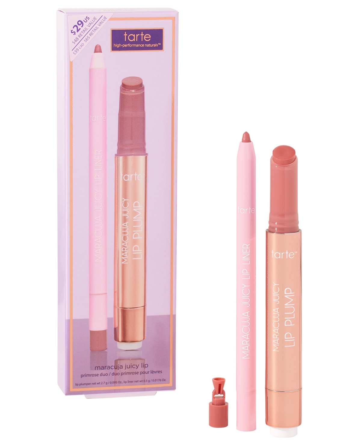 Click here for Tarte 2-Pc. Maracuja Juicy Lip Rose Lip Liner and... prices