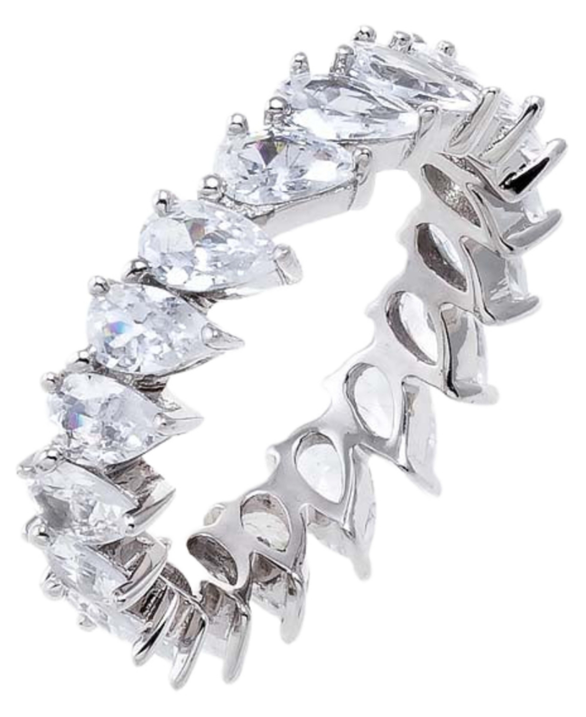 Click here for by Adina Eden Curved Cubic Zirconia Rhodium Plated... prices