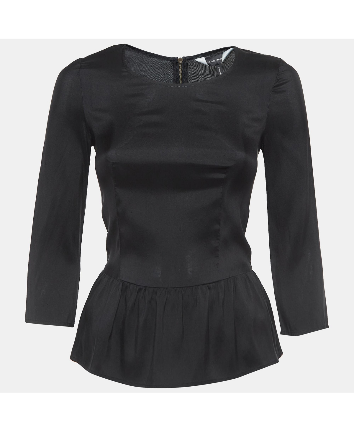 Click here for Pre-Owned Isabel Marant Womens Black Silk Gathered... prices