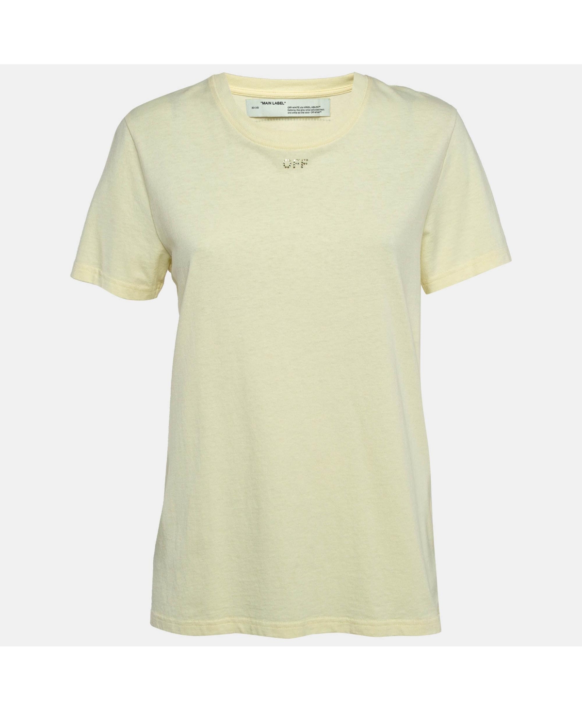 Click here for Pre-Owned Off-White Womens Yellow Cotton Crystal L... prices