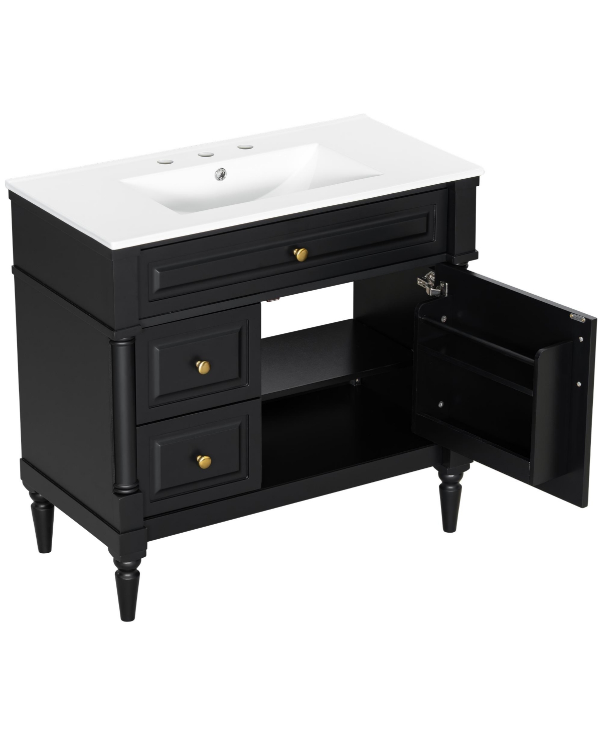 Click here for Casainc Bathroom Vanity with Ceramic Sink Flip Dra... prices