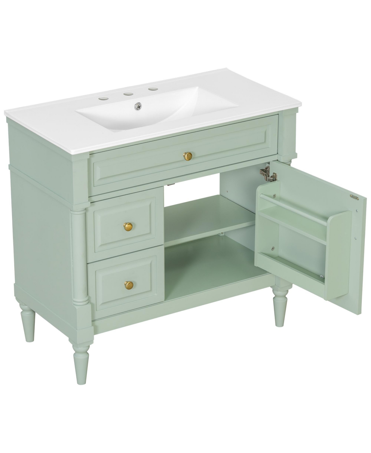 Click here for Casainc Bathroom Vanity with Ceramic Sink Flip Dra... prices
