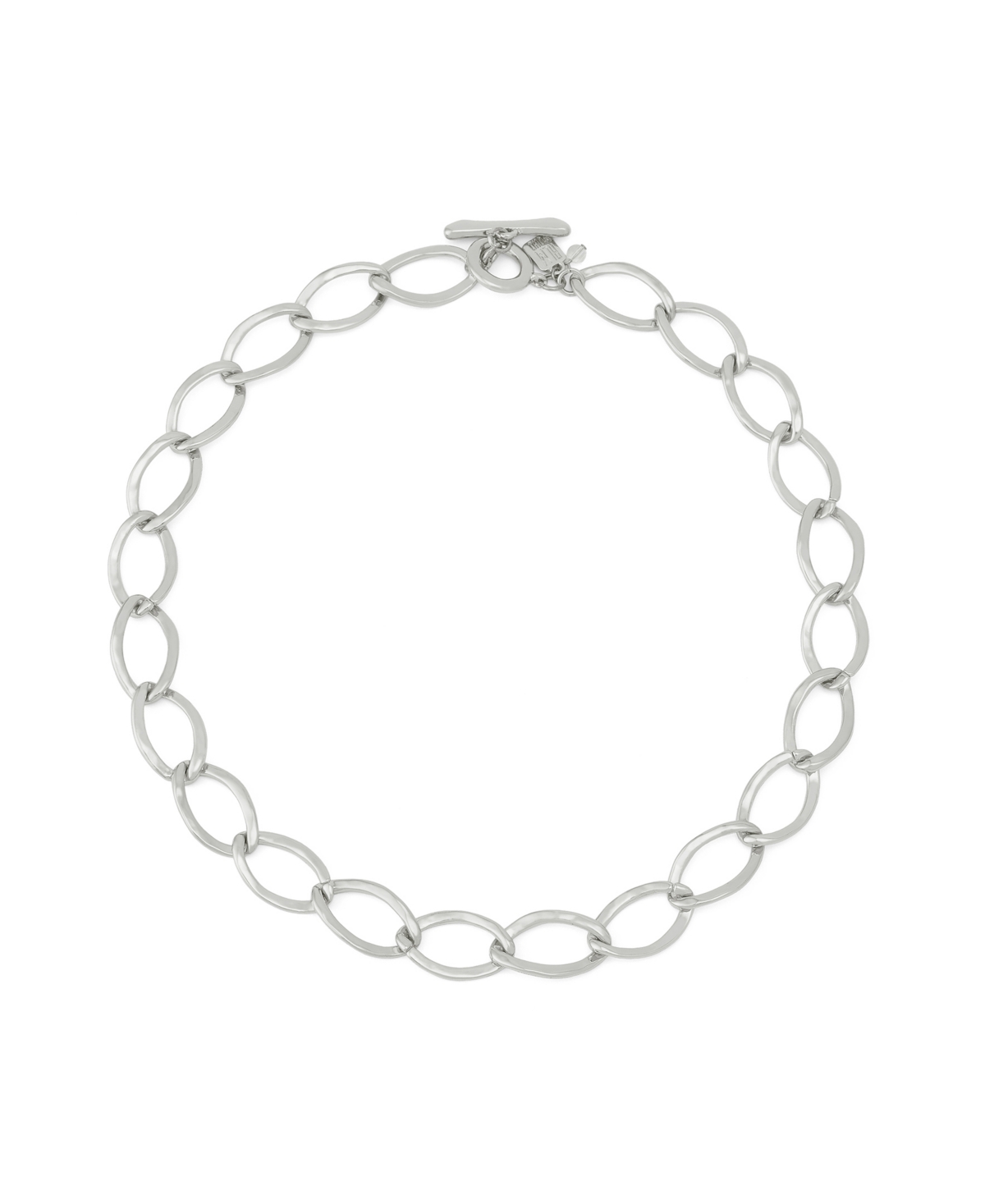 Click here for Robert Lee Morris Soho Silver Link Collar Necklace... prices