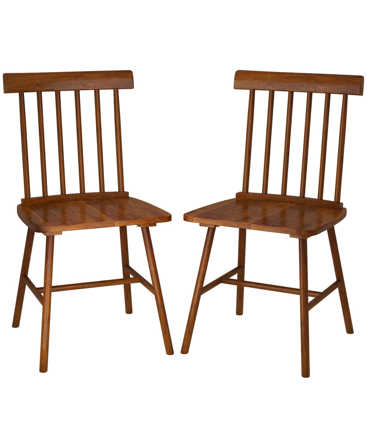 Click here for Homcom Dining Chairs Set of 2  Farmhouse Rubber Wo... prices