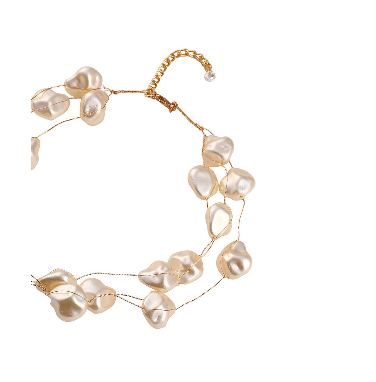 Click here for Sohi Womens The Riviera Collar Necklace - White prices