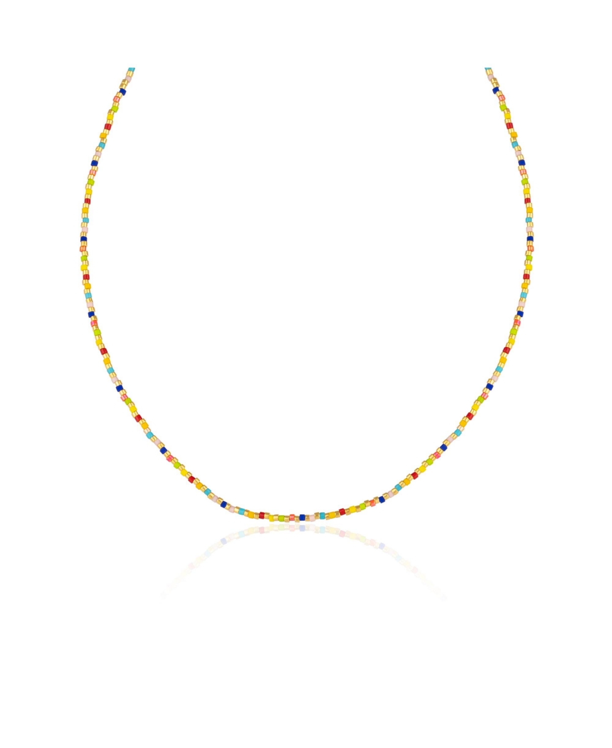Click here for Spero London Rainbow Beaded Sterling Silver Neckla... prices