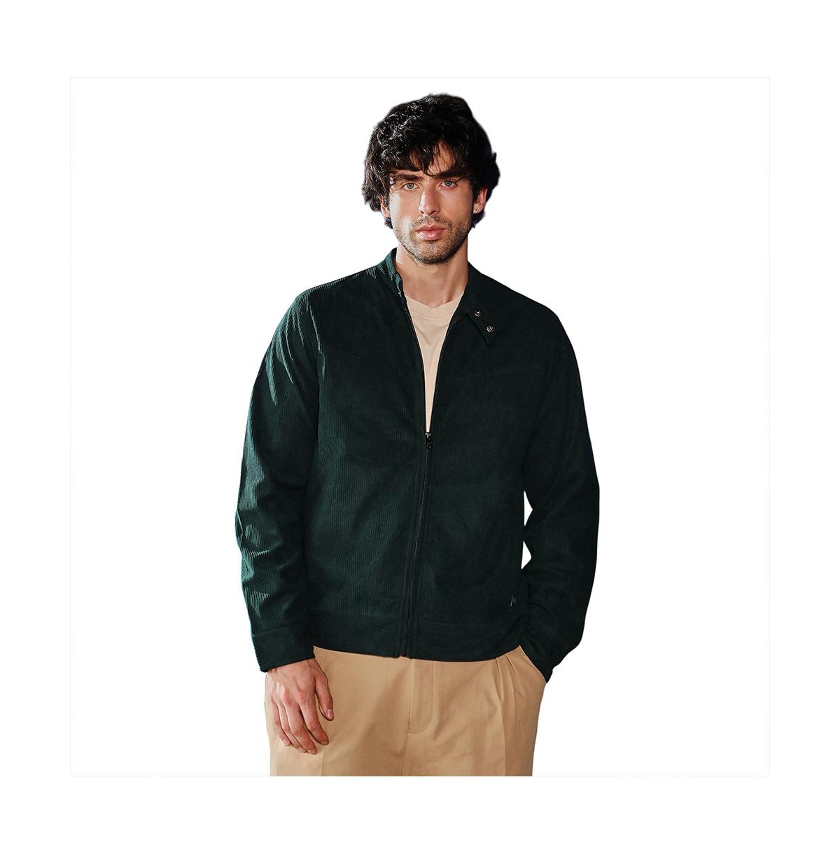 Click here for Campus Sutra Mens Emerald Green Corduroy Rider Jac... prices