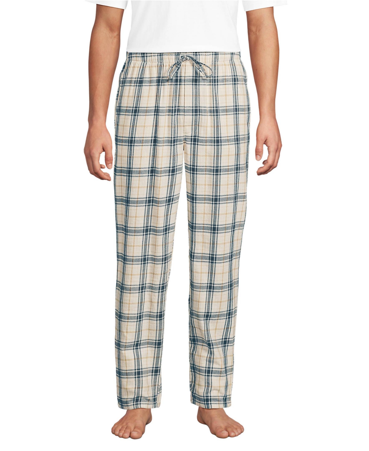 Click here for Lands End Big & Tall Flannel Pajama Pants - Antiqu... prices