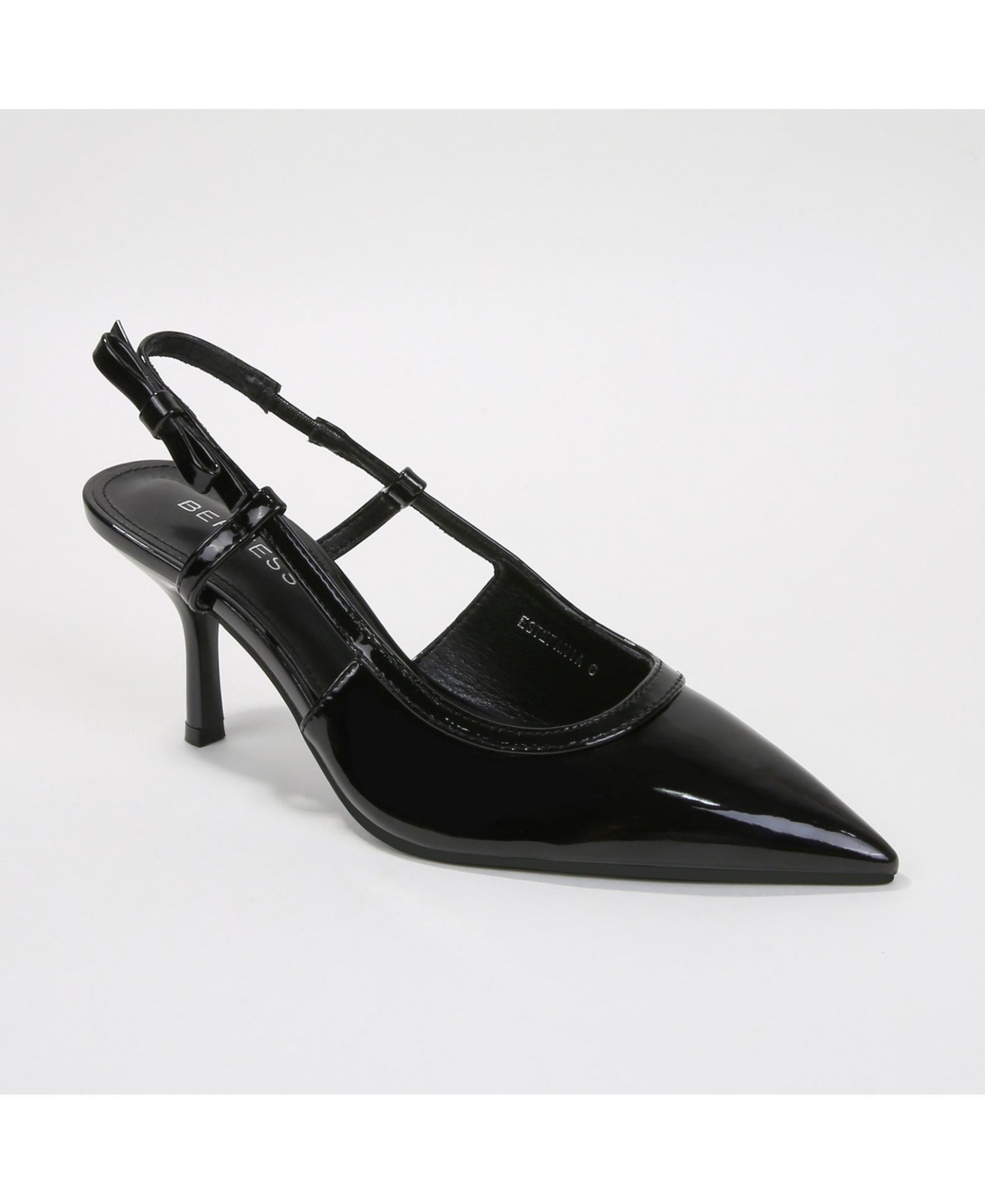 Click here for Berness Estefania Slingback with Bow Accent - Blac... prices