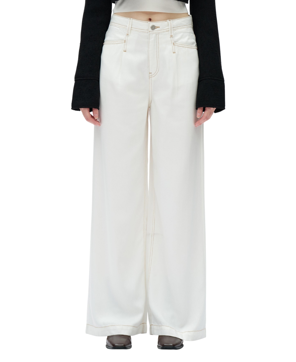 Click here for Bayeas Womens Ultra-High-Rise Pleated Wide-Leg Sui... prices