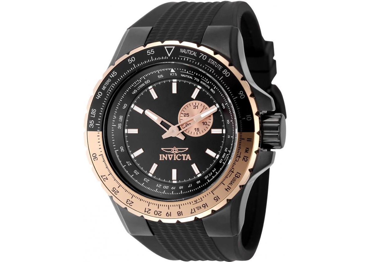 Click here for Invicta Mens 49725 Aviator Quartz VD72 Black Dial... prices