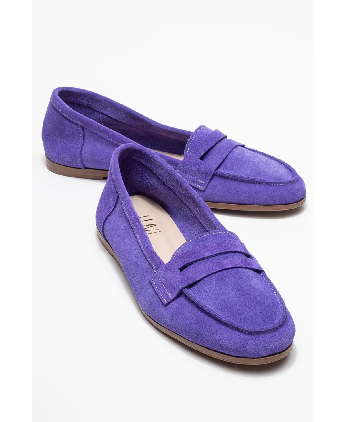 Click here for Dorothy Leather Loafer - Lilac suede leather prices