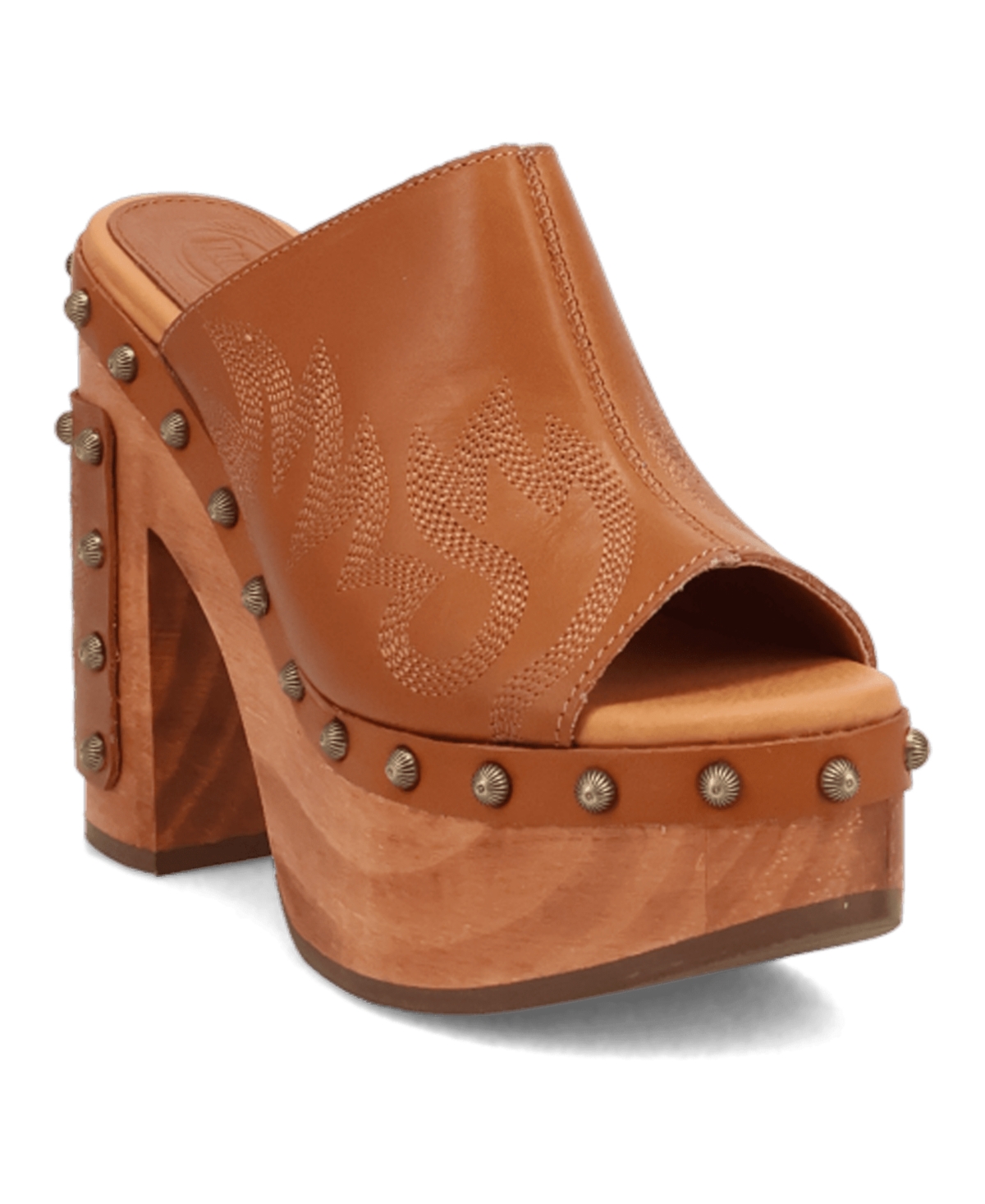 Click here for Dingo Womens Free Spirit Wooden Sandal - Tan prices