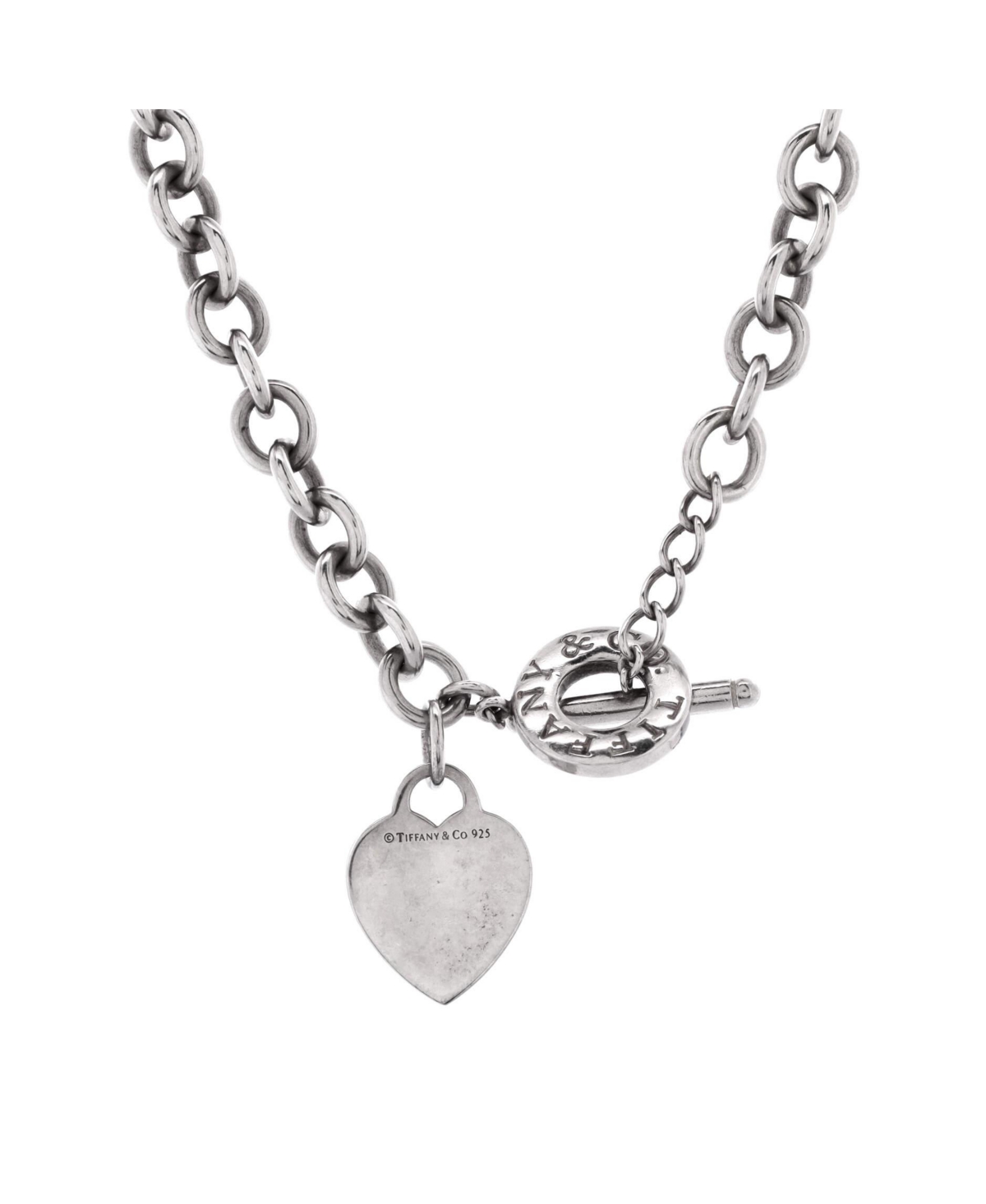Click here for Pre-Owned Tiffany & Co Heart Tag Toggle Chain Neck... prices