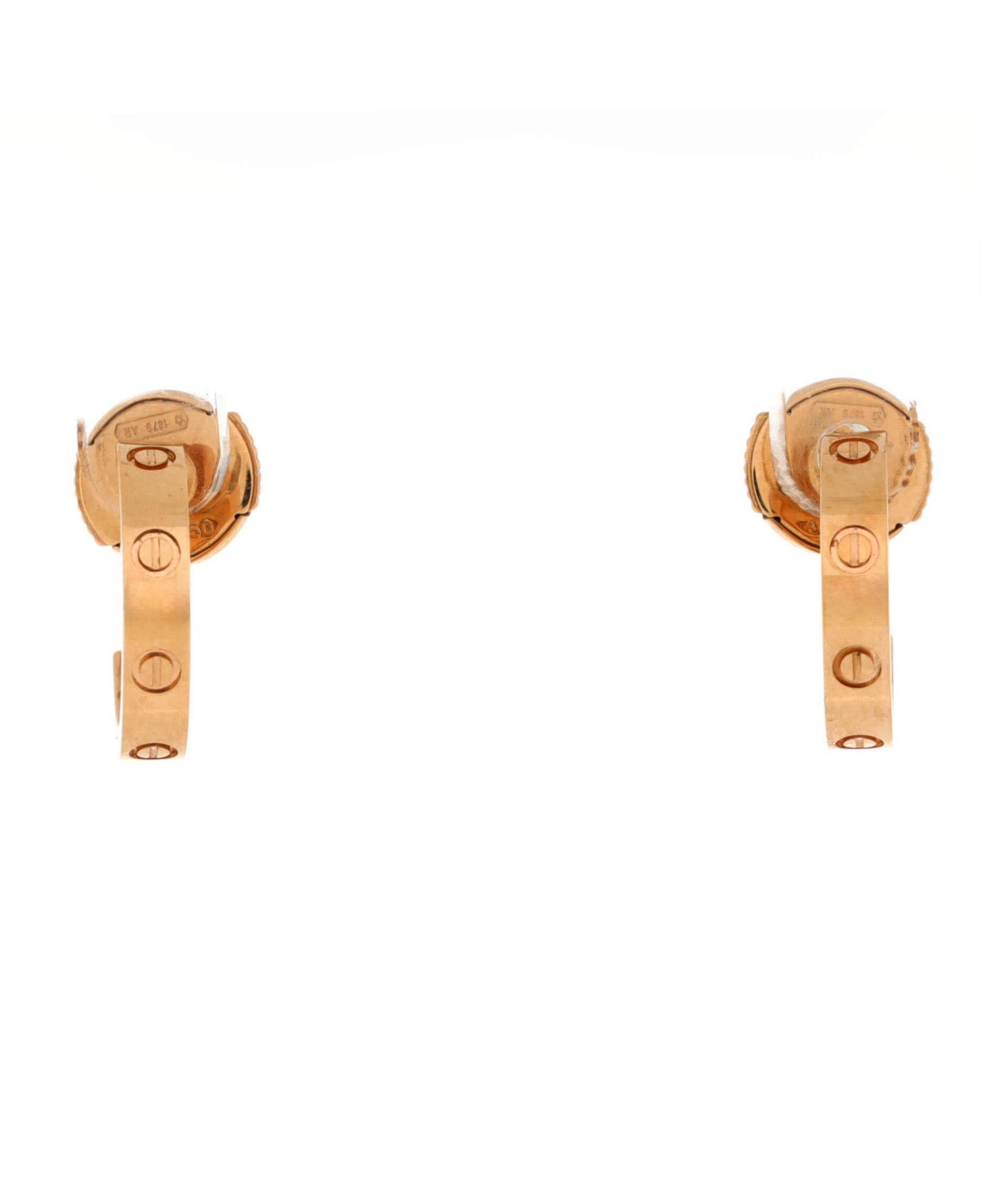 Click here for Pre-Owned Cartier Love Hoop Earrings - 18k rose go... prices