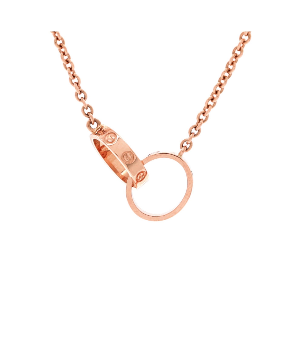 Click here for Pre-Owned Cartier Love Interlocking Necklace - 18k... prices