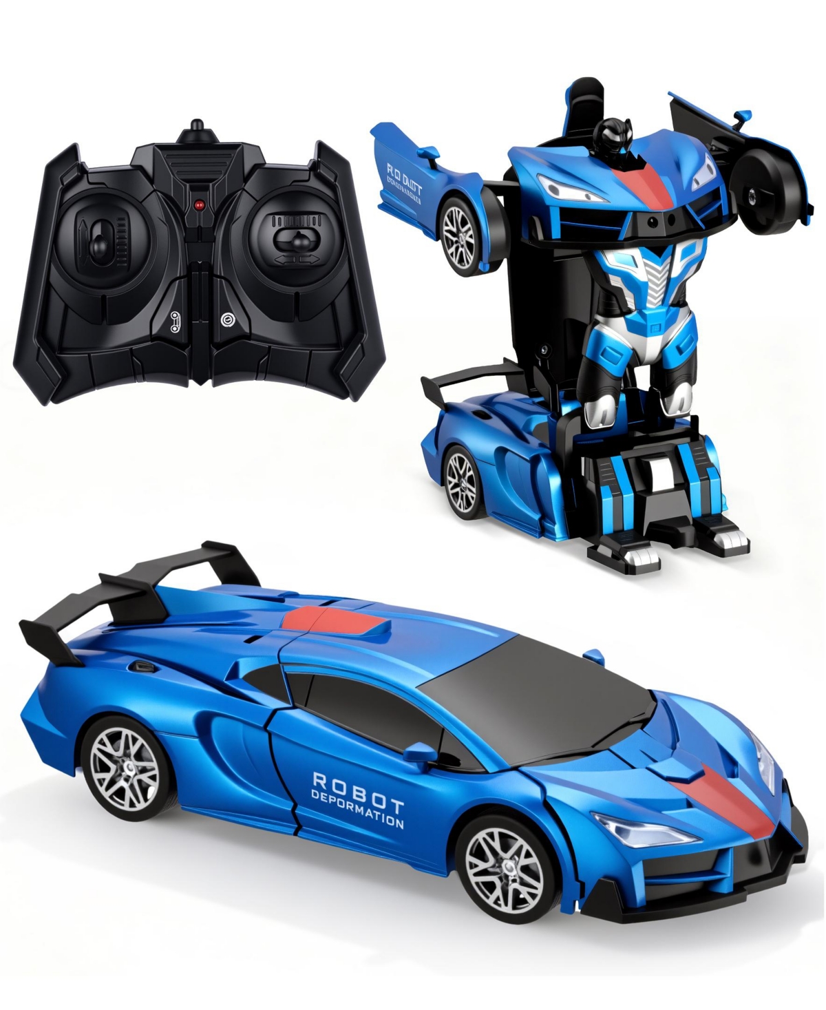 Click here for Sugift 1:18 Rc Transforming Robot Car with One-Cli... prices