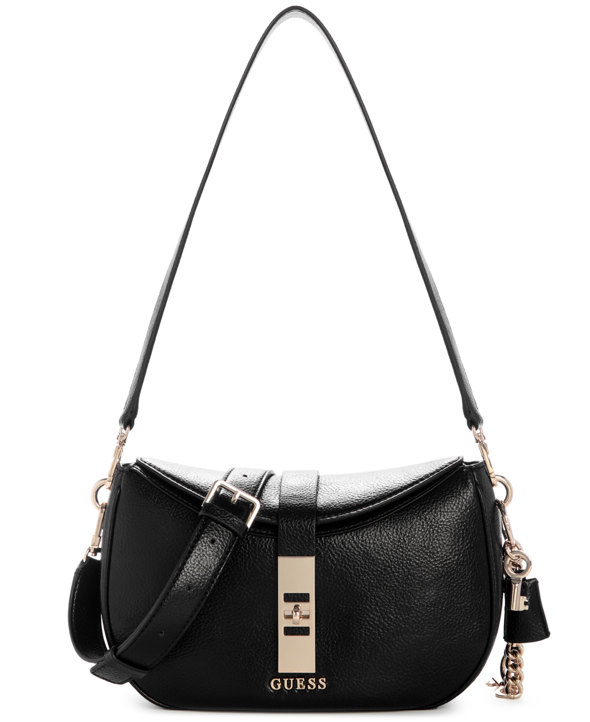 Click here for Guess Brooke Small Tab Closure Shoulder Bag - Blac... prices
