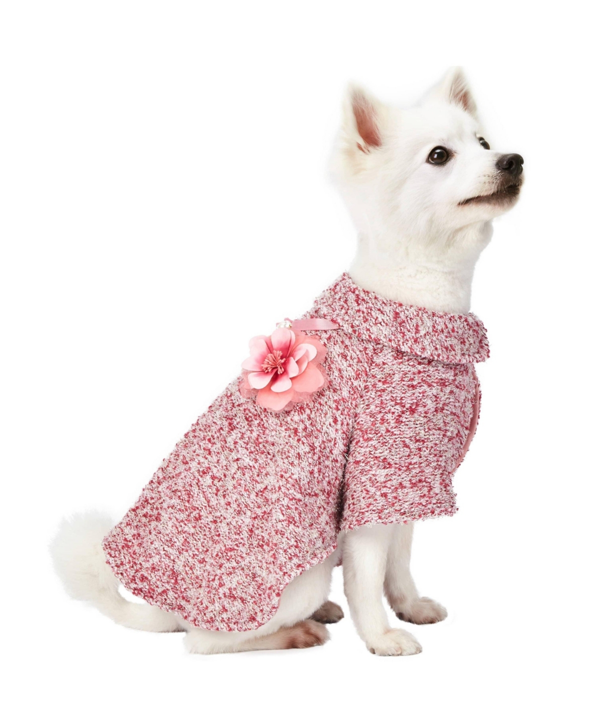 Click here for Blueberry Pet Marled Tweed Dog Poncho with Handmad... prices