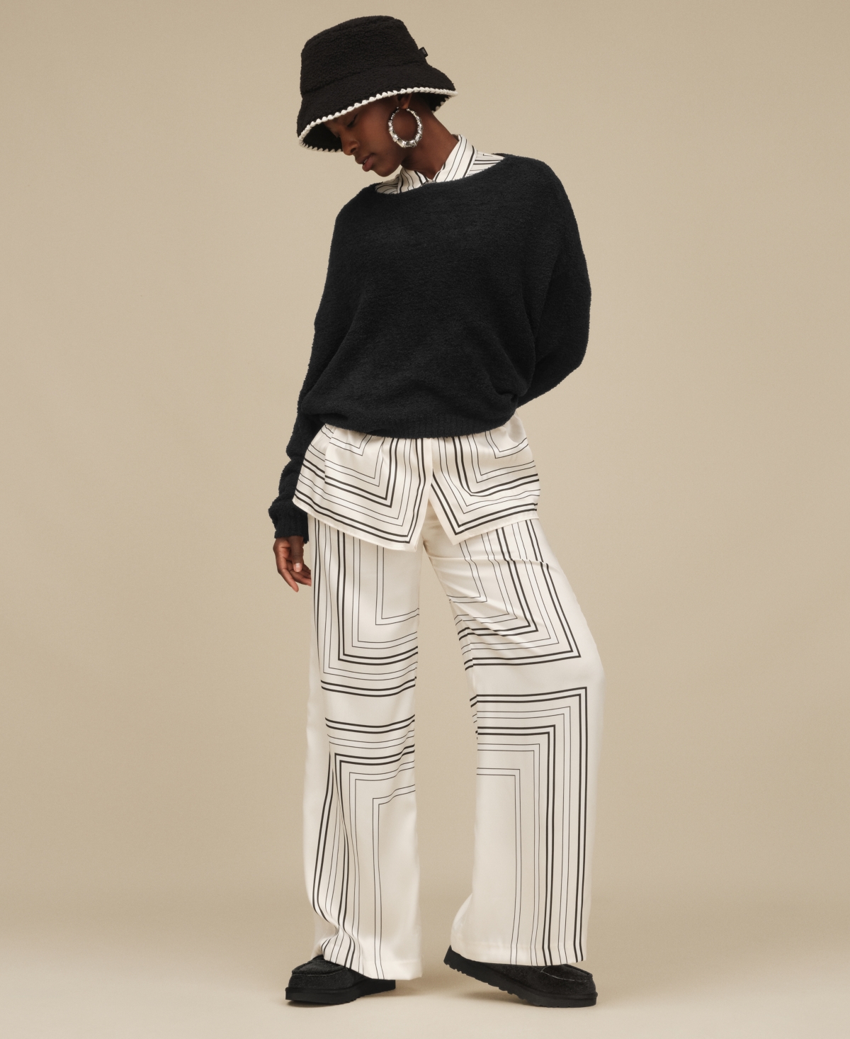 Click here for Ugg Womens Novalie Slouchy Boat Neck Lounge Top -... prices