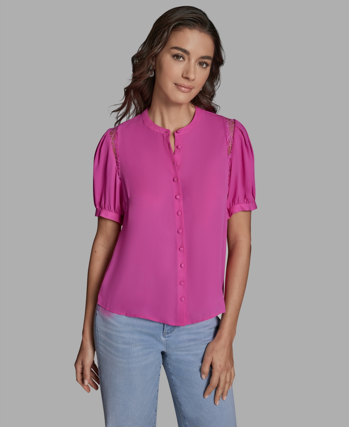Click here for Bcbg Womens Button Front Top - Bisous prices