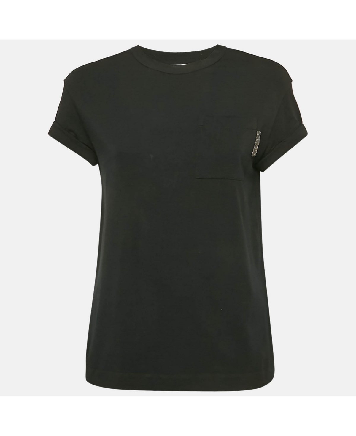 Click here for Pre-Owned Brunello Cucinelli Womens Black Jersey M... prices