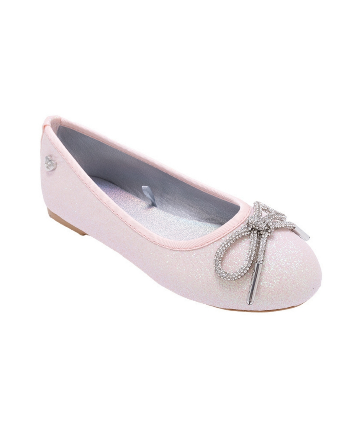 Click here for Bebe Girls 1-13 Rhinestone Bow Glitter Ballet Flat... prices