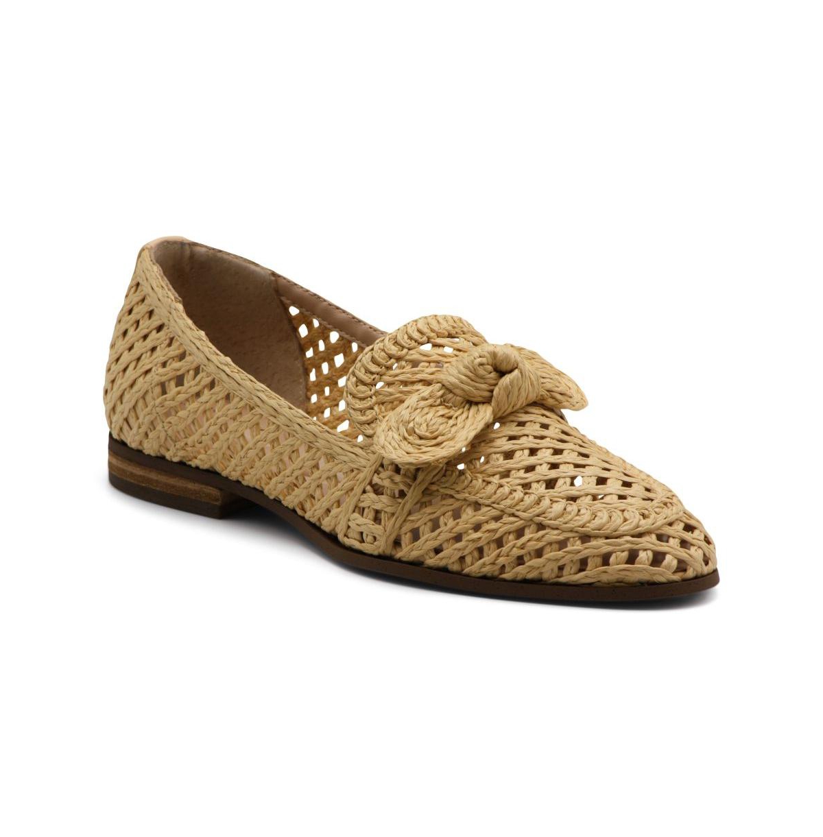 Charles David Womens Finite Raffia Flat - Natural