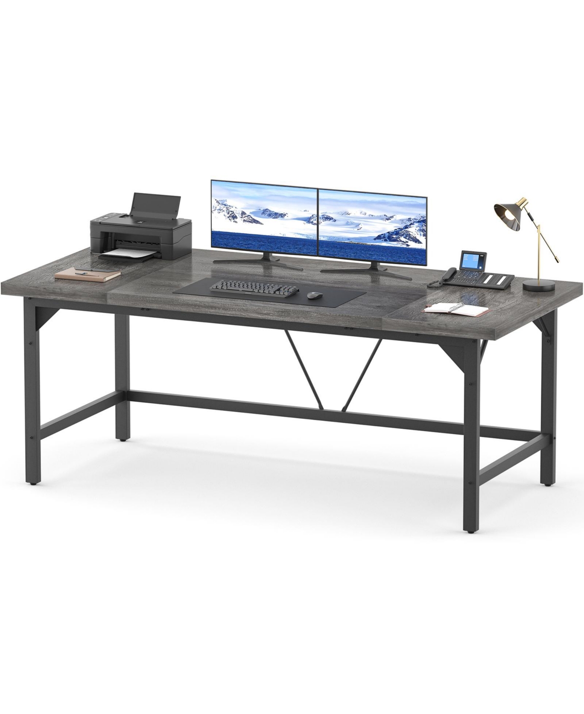 Click here for 70.8 Inch Extra Long Computer Desk  Large 2 Person... prices