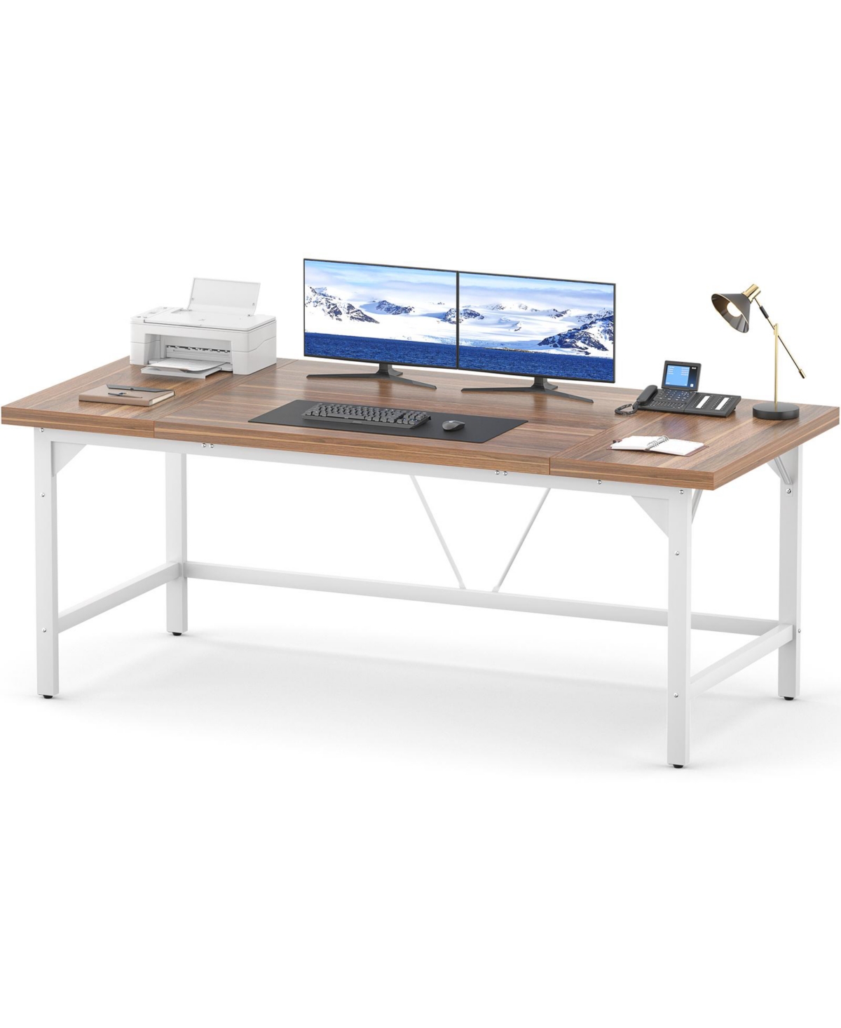Click here for 70.8 Inch Extra Long Computer Desk  Large 2 Person... prices