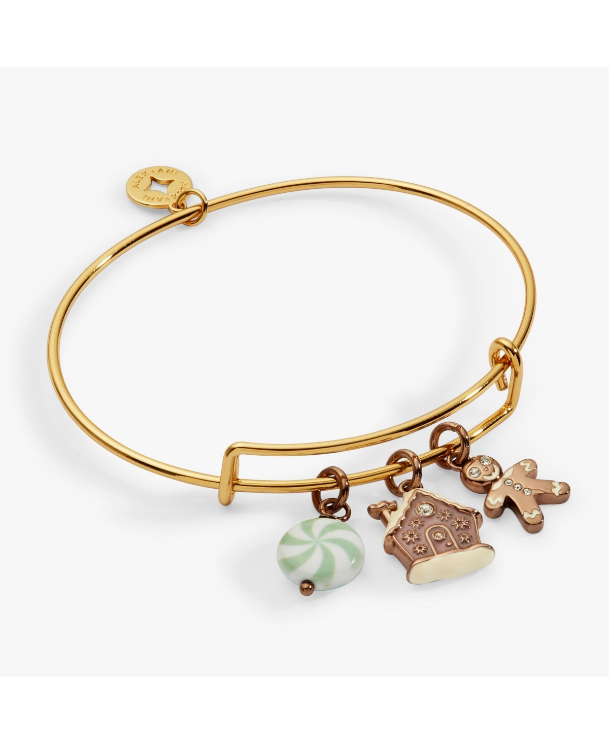 Click here for Pink Christmas Multi-Charm Brangle Bracelet - Gold prices