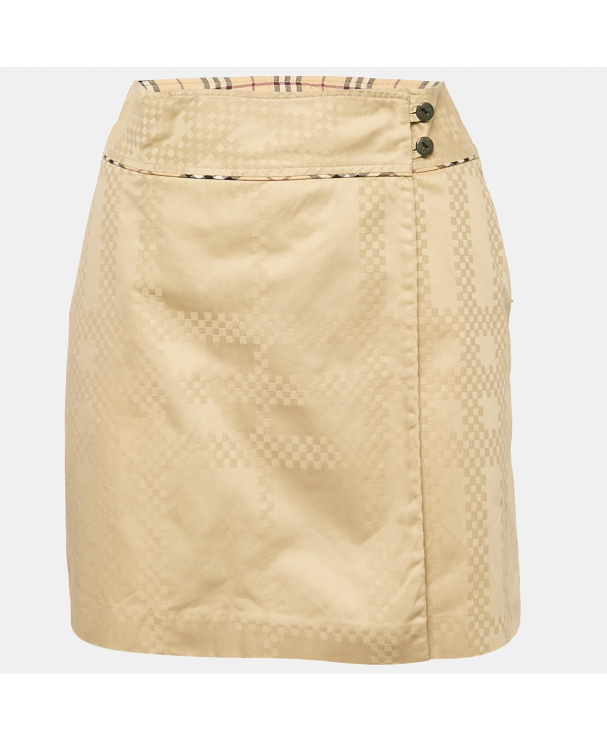 Click here for Pre-Owned Burberry Womens Beige Cotton Jacquard Mi... prices