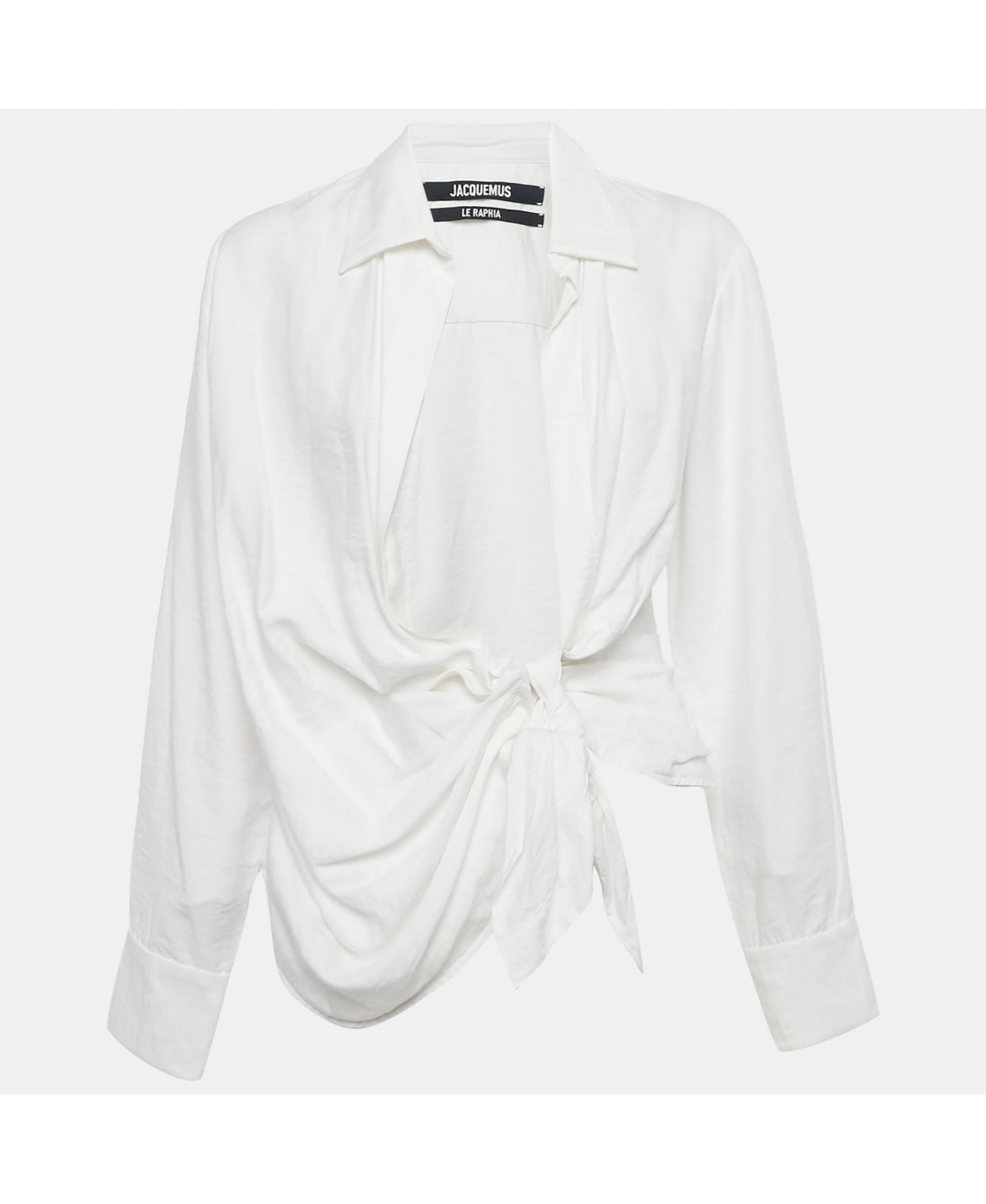 Click here for Pre-Owned Jacquemus Womens Viscose Tie-Up Detail L... prices