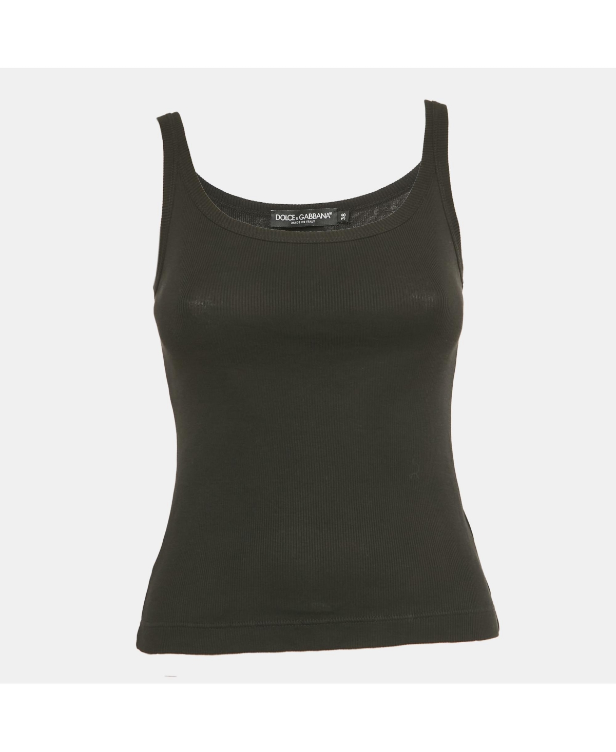 Click here for Pre-Owned Dolce & Gabbana Womens Rib Knit Tank Top prices