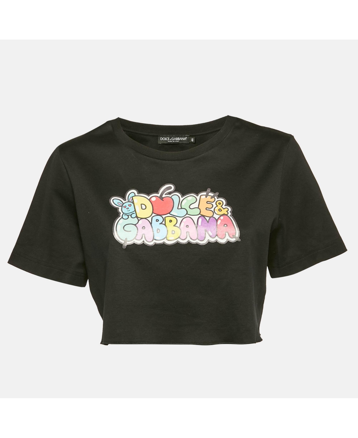 Click here for Pre-Owned Dolce & Gabbana Womens Black Printed Cot... prices