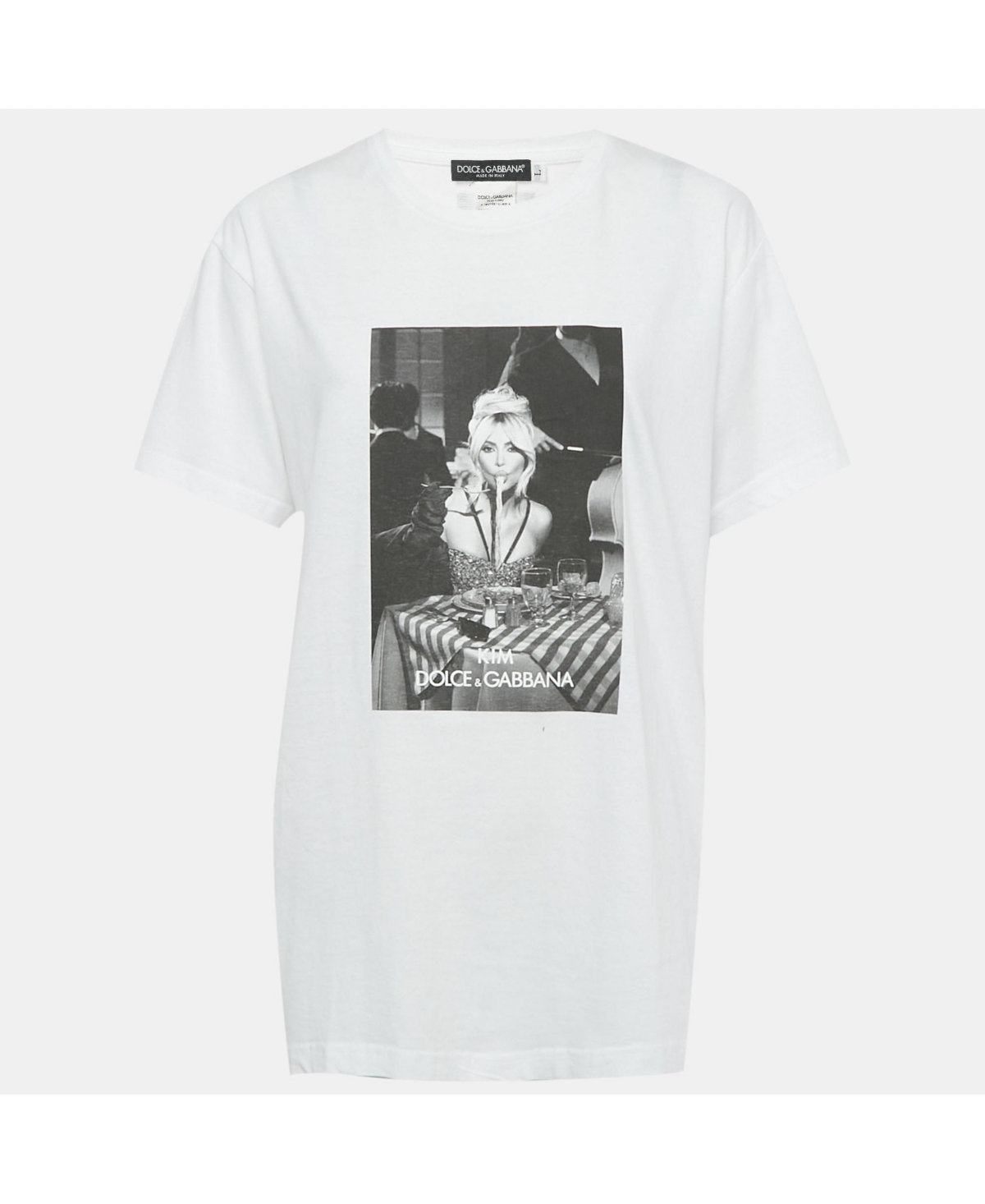 Click here for Pre-Owned Dolce & Gabbana Womens X Kim Printed Jer... prices