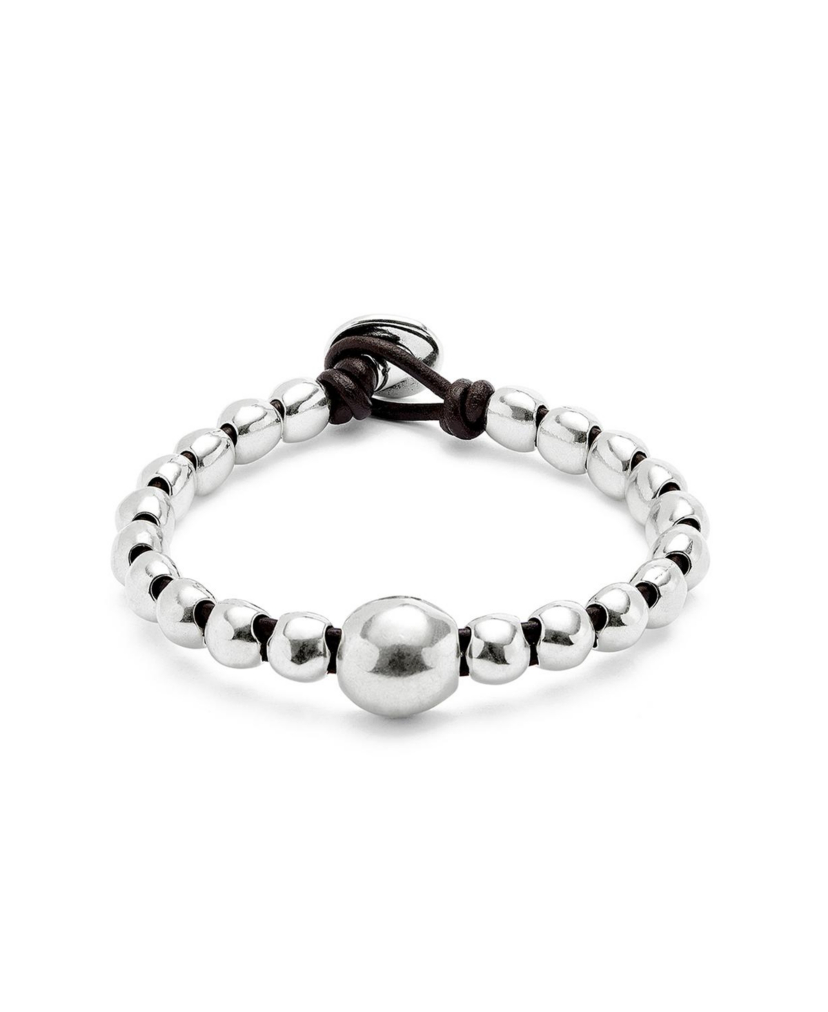 Click here for UNOde50 Classic Silver Bead Strand Bracelet - Silv... prices