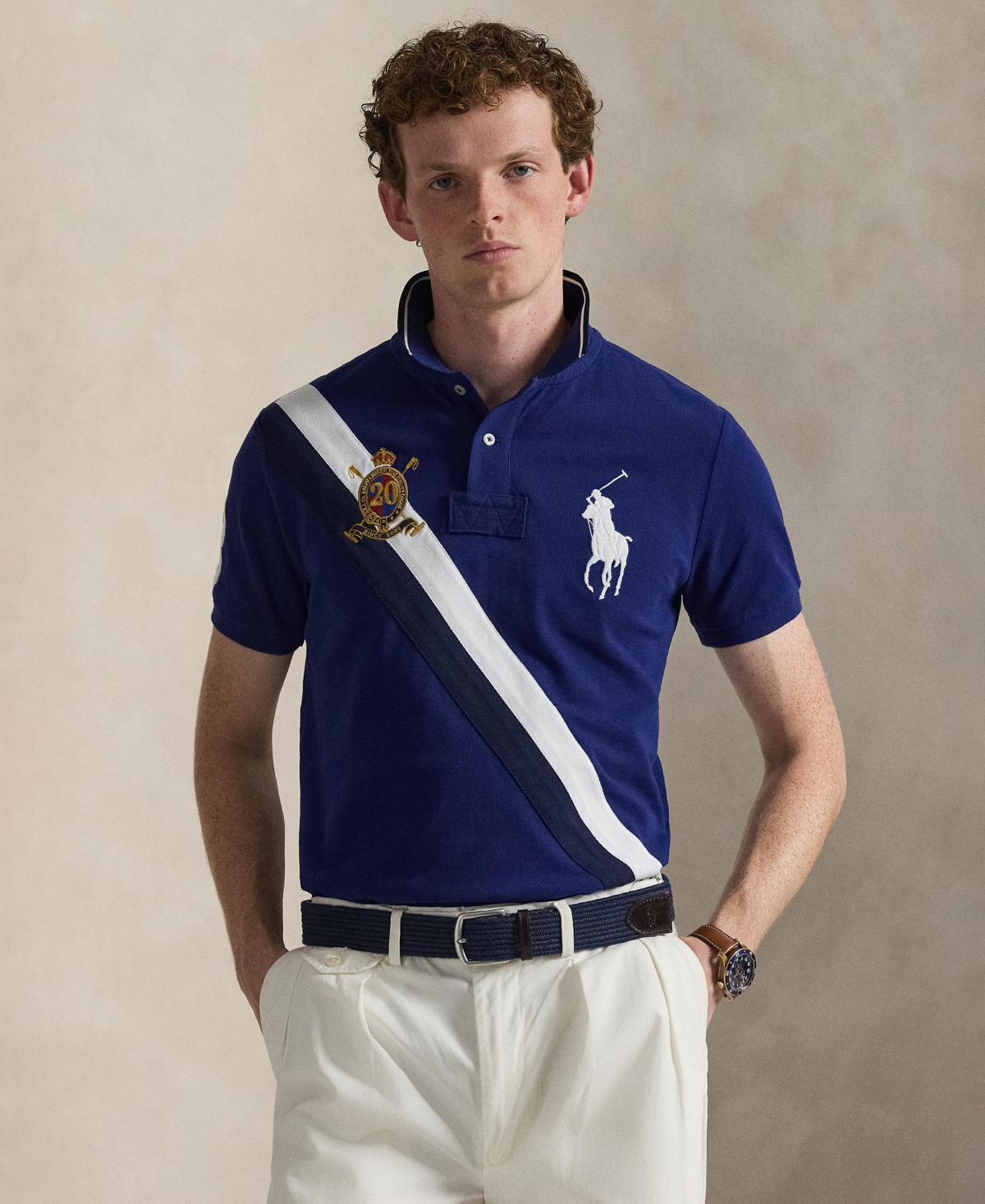Click here for Polo Ralph Lauren Mens Custom Slim Fit 20th Annive... prices