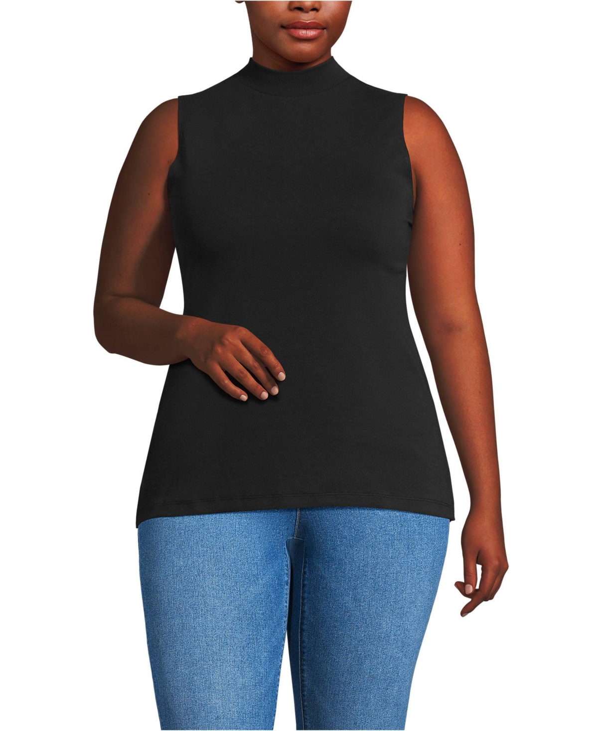 Click here for Lands End Plus Size Sleeveless Polished Essentials... prices