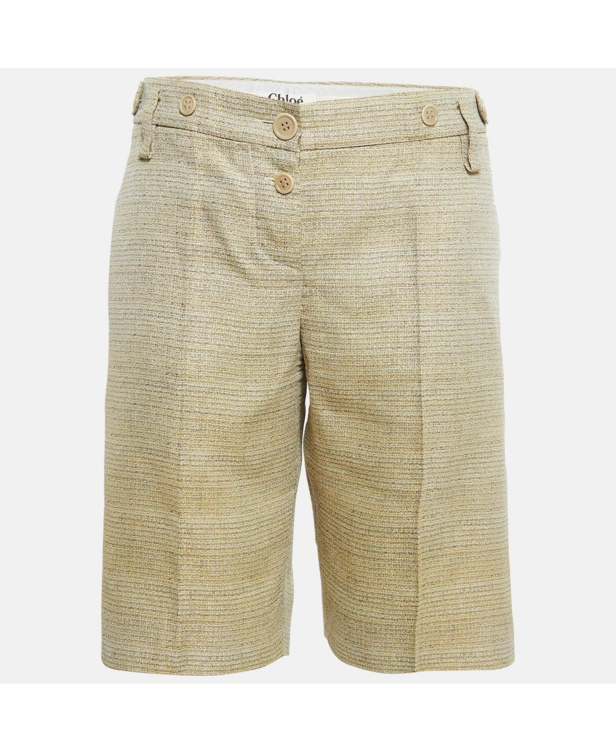 Click here for Pre-Owned Chloe Womens Beige Patterned Regular Sho... prices