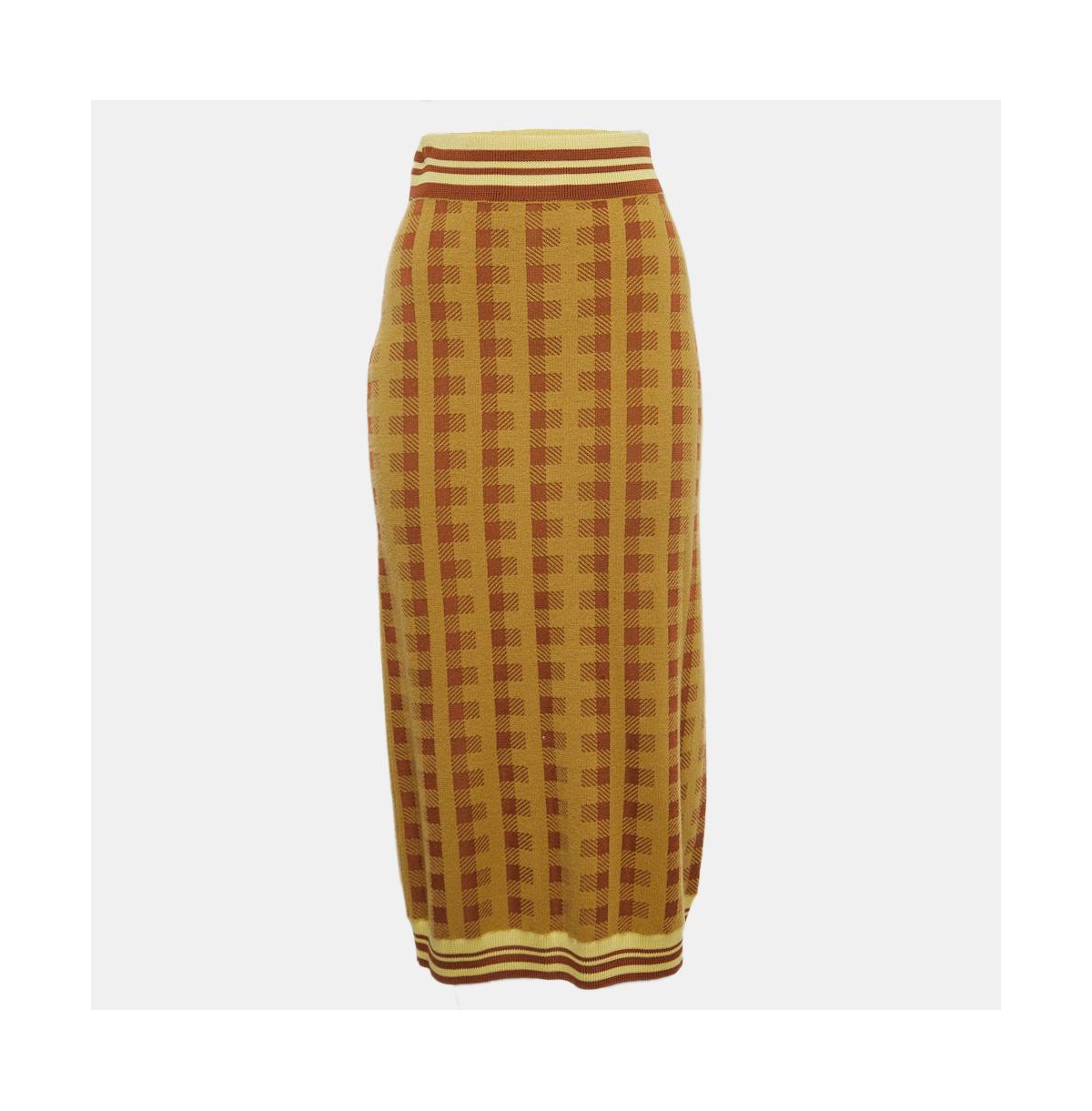 Click here for Pre-Owned Dries Van Noten Womens Checked Knit Midi... prices