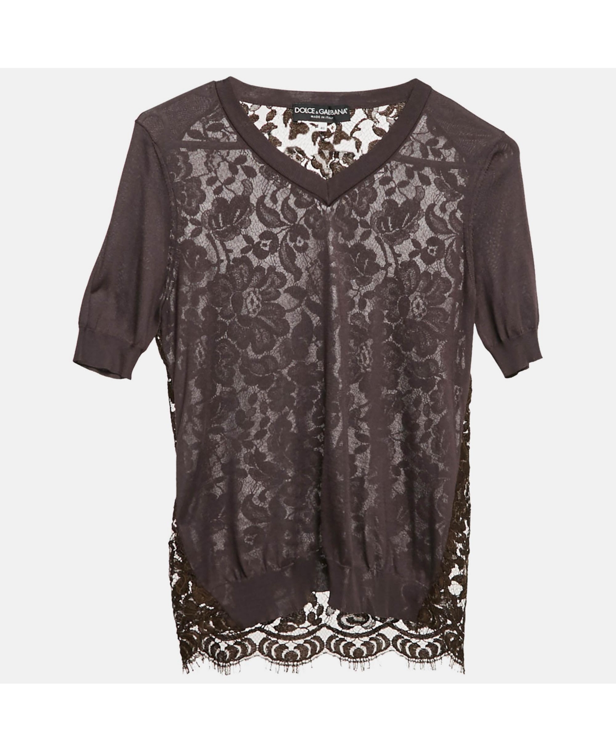 Click here for Pre-Owned Dolce & Gabbana Womens Brown Jersey And... prices