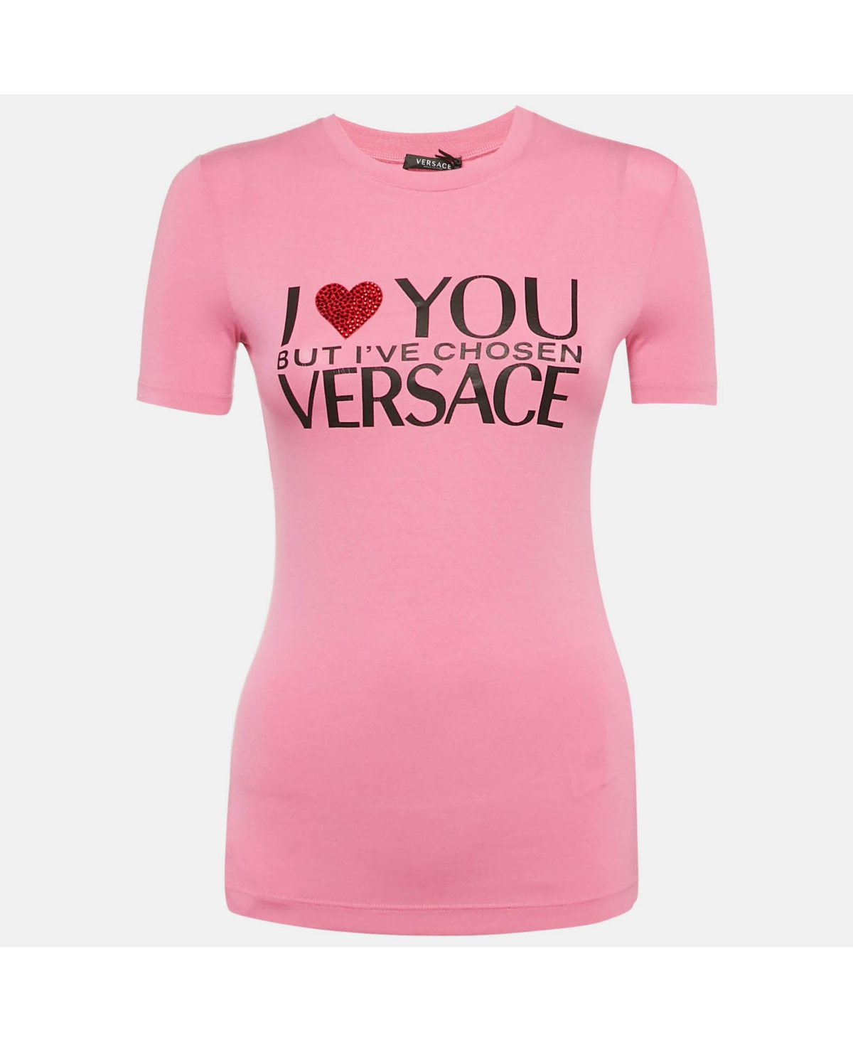 Click here for Pre-Owned Versace Womens Pink I Love Versace Print... prices