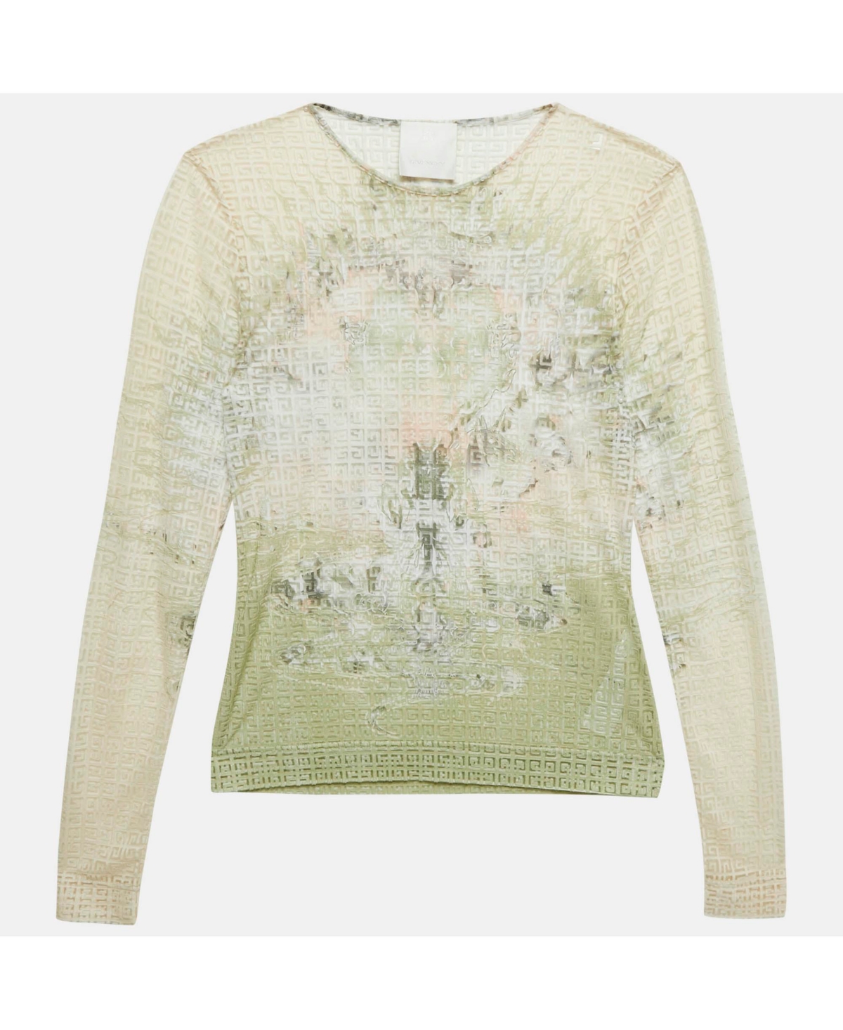 Click here for Pre-Owned Givenchy Womens Cream Monogram Sheer Jac... prices