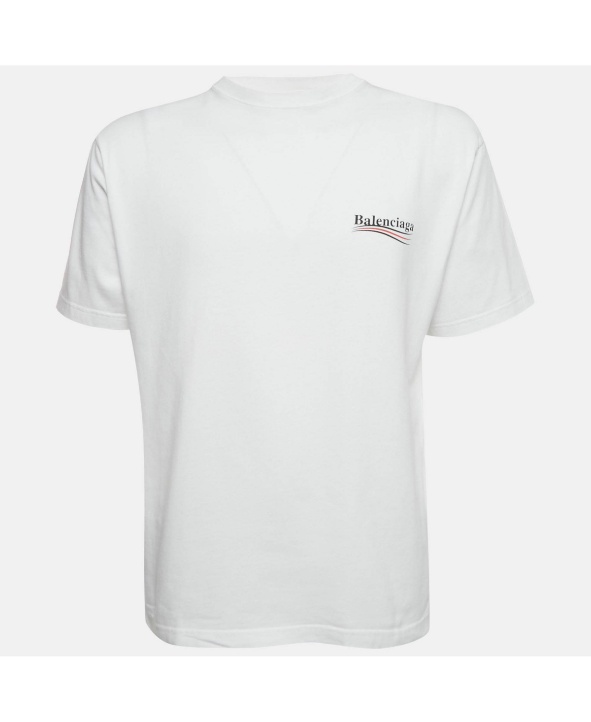 Click here for Pre-Owned Balenciaga Mens White Political Campaign... prices