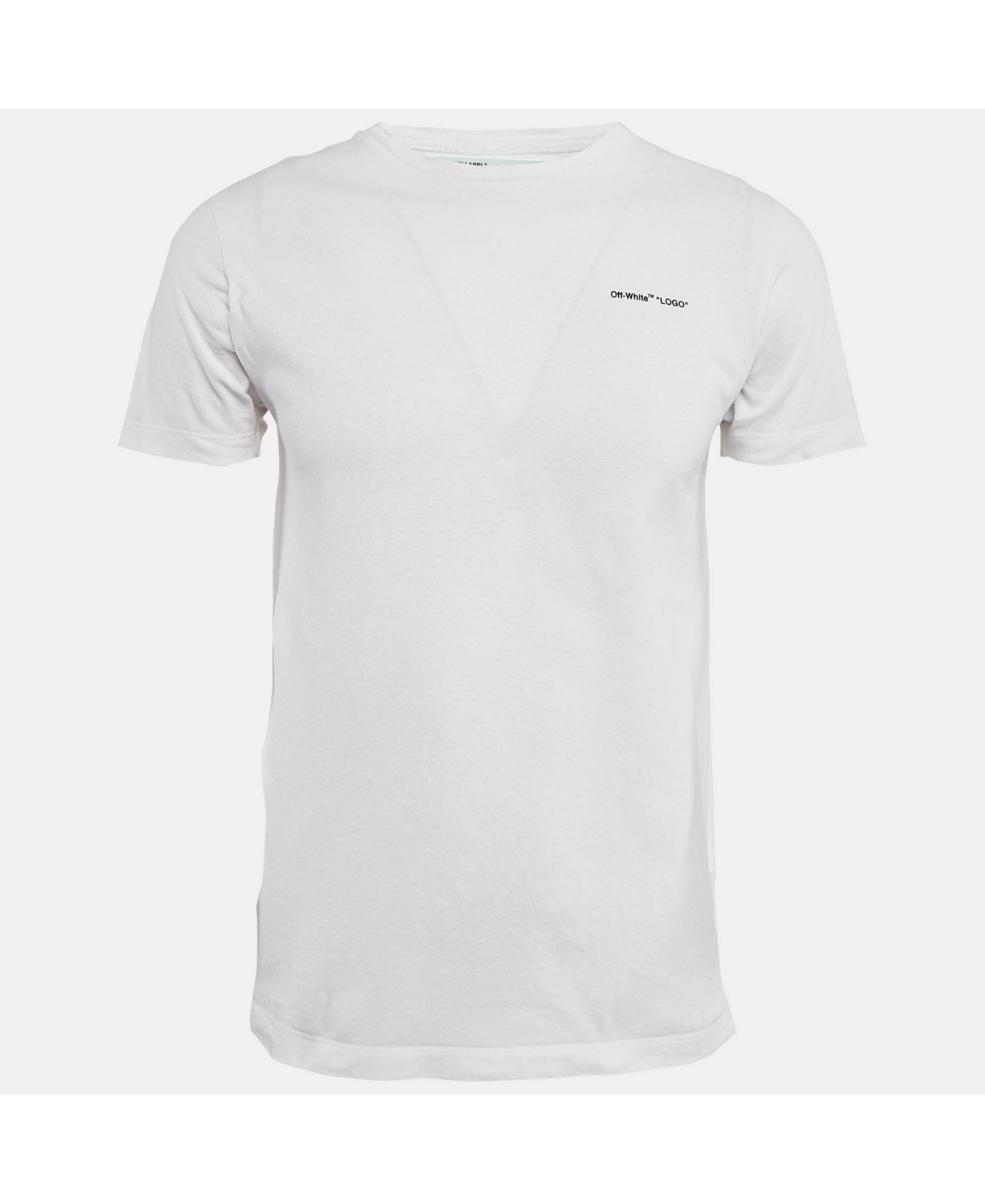 Click here for Pre-Owned Off-White Mens White Cotton Crew Neck T-... prices